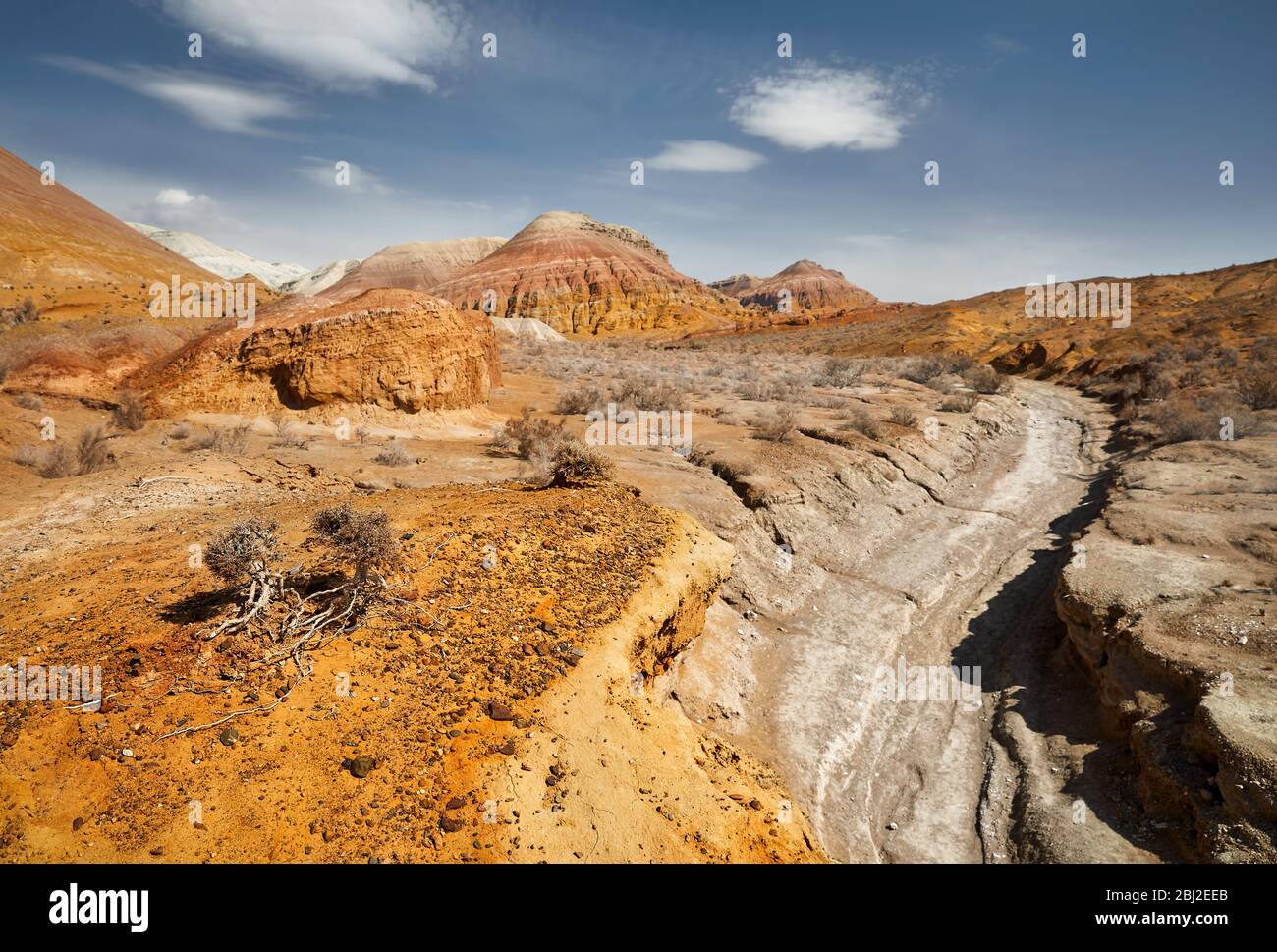 Bizarre layered mountains in hi-res stock photography and images - Alamy
