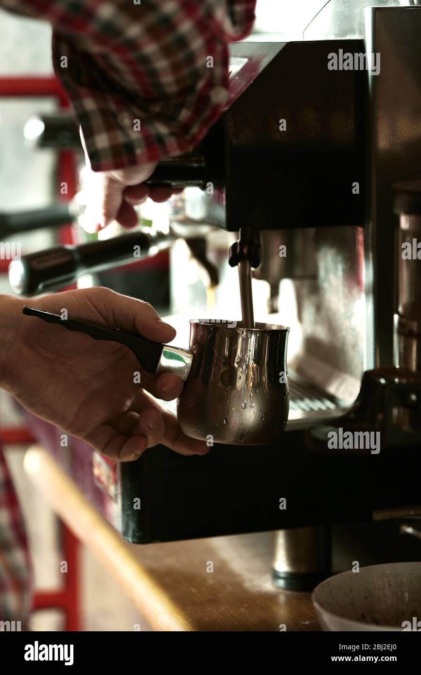 Dirty coffee machine hi-res stock photography and images - Alamy