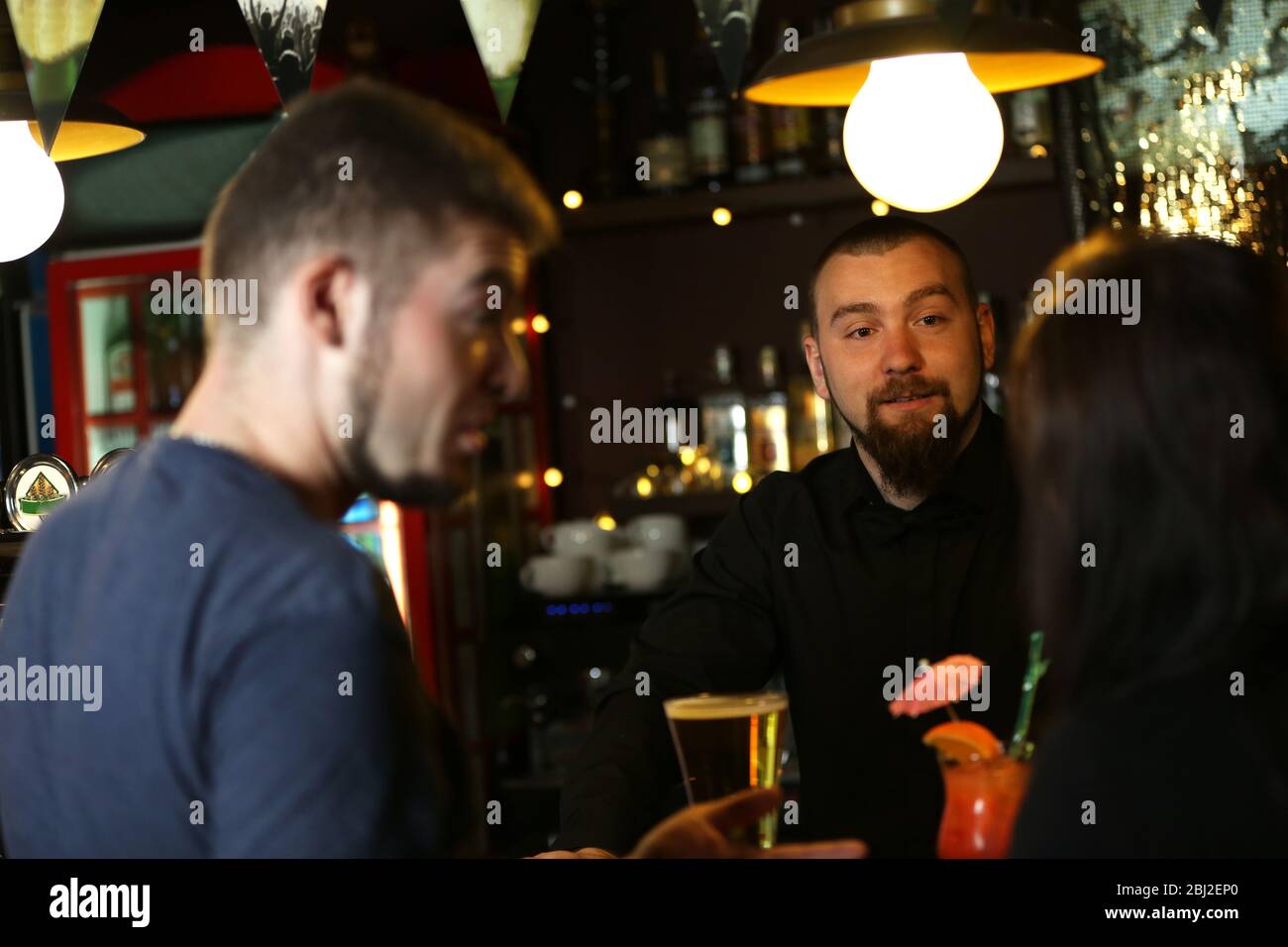 Drunk man woman bar hi-res stock photography and images - Alamy