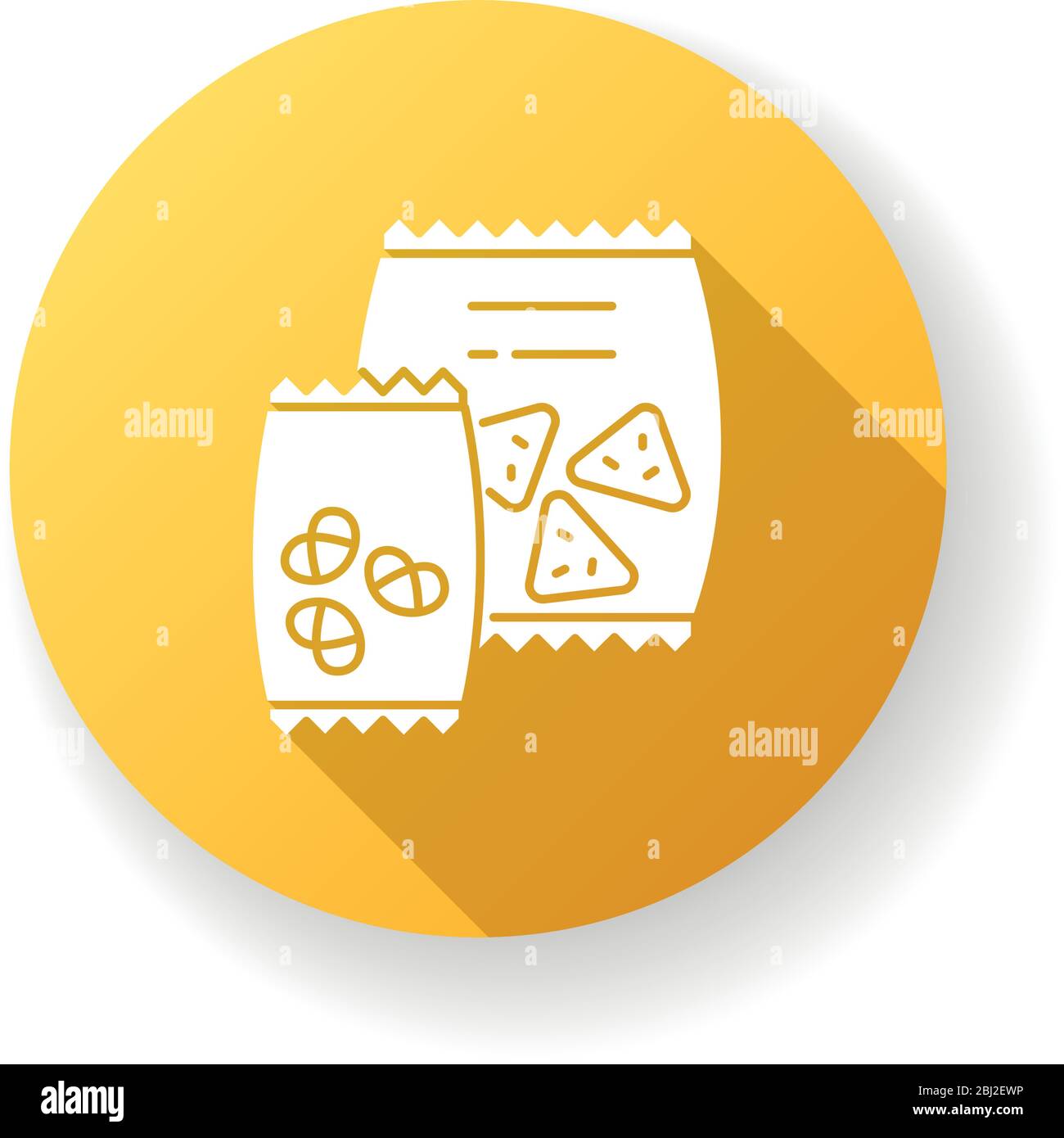 White chip bag symbol icon hi-res stock photography and images - Alamy