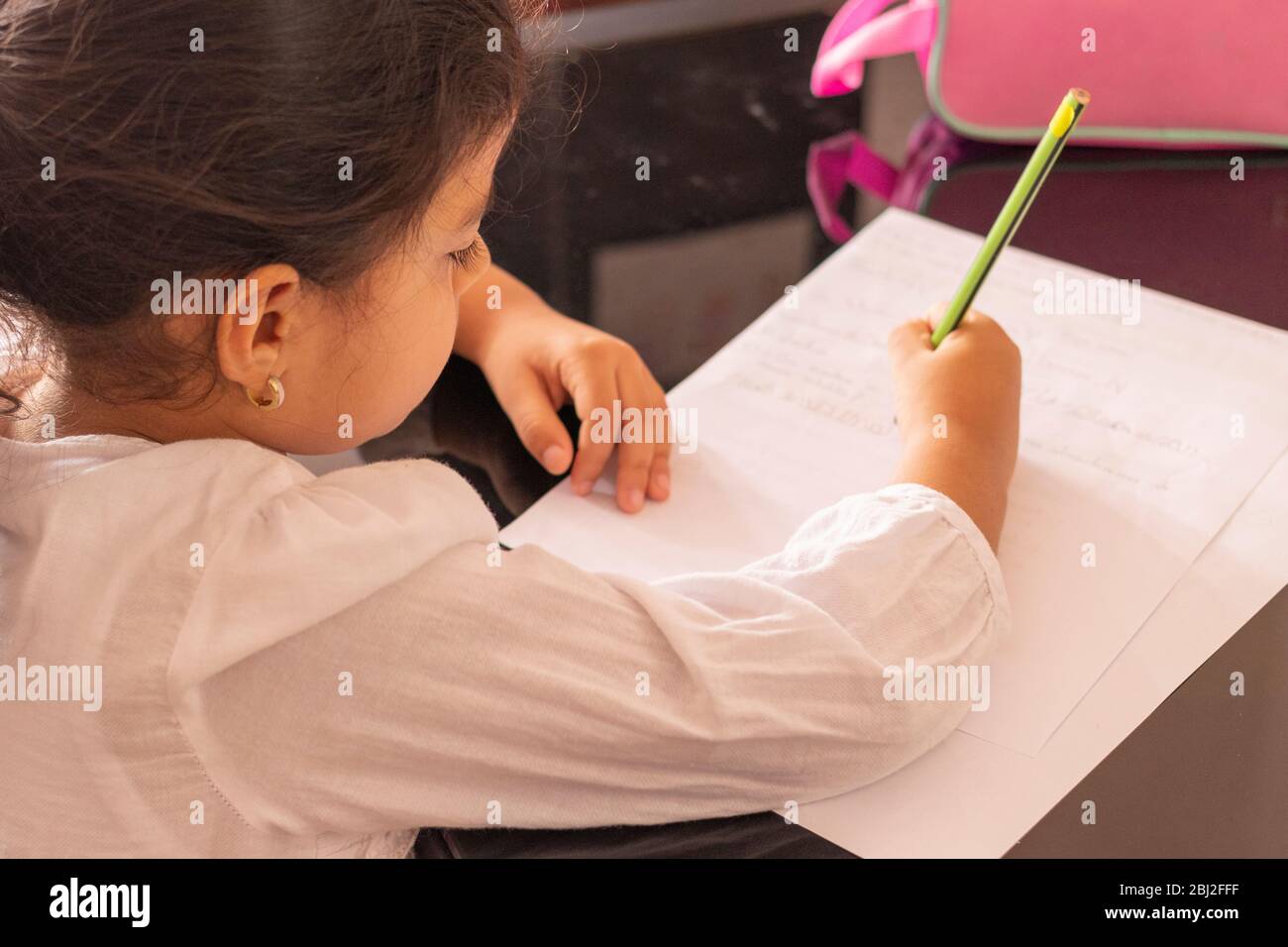 Girl writting letters hi-res stock photography and images - Alamy