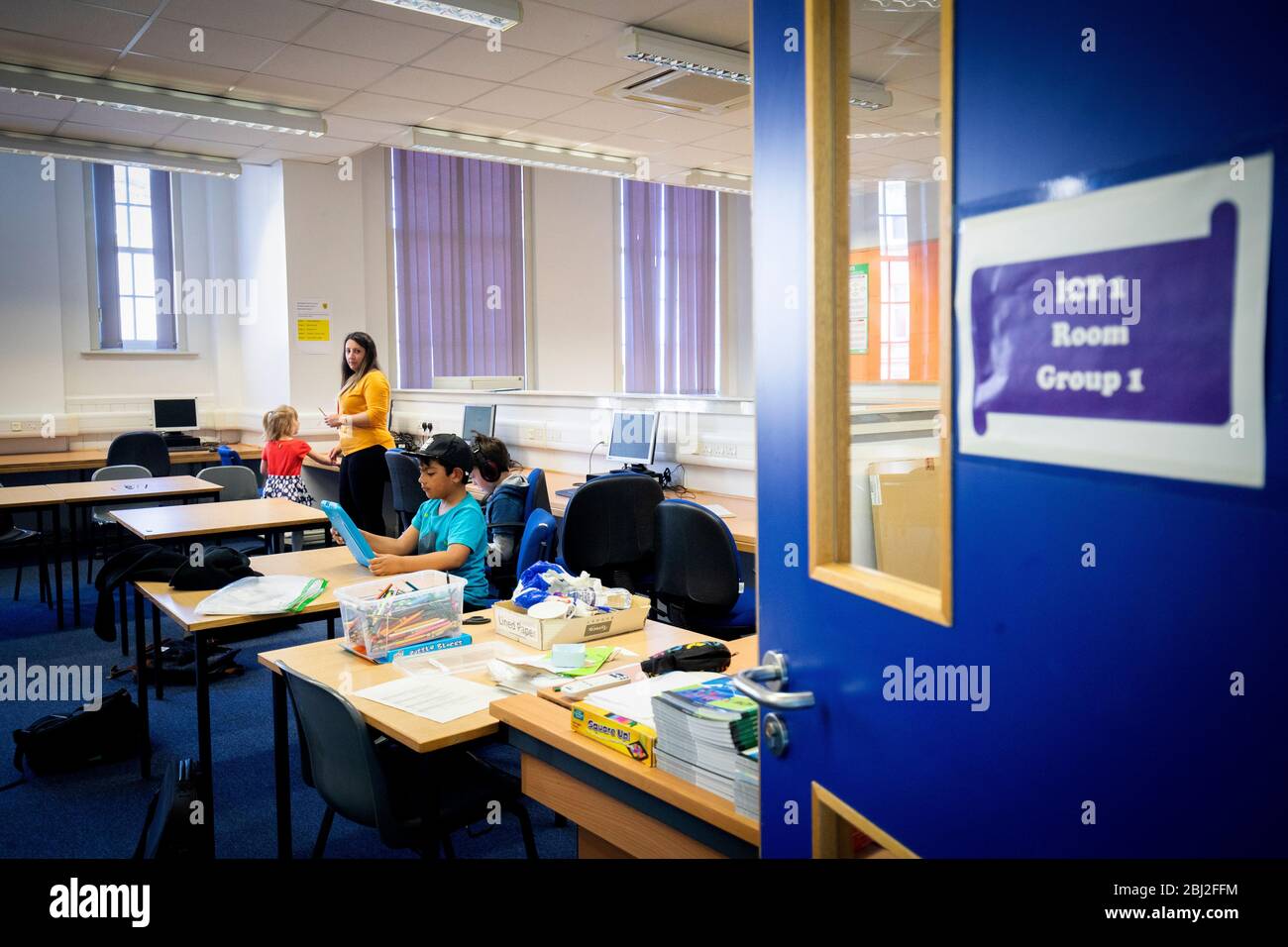 Edinburgh city centre pupils drummond community high school hi-res ...