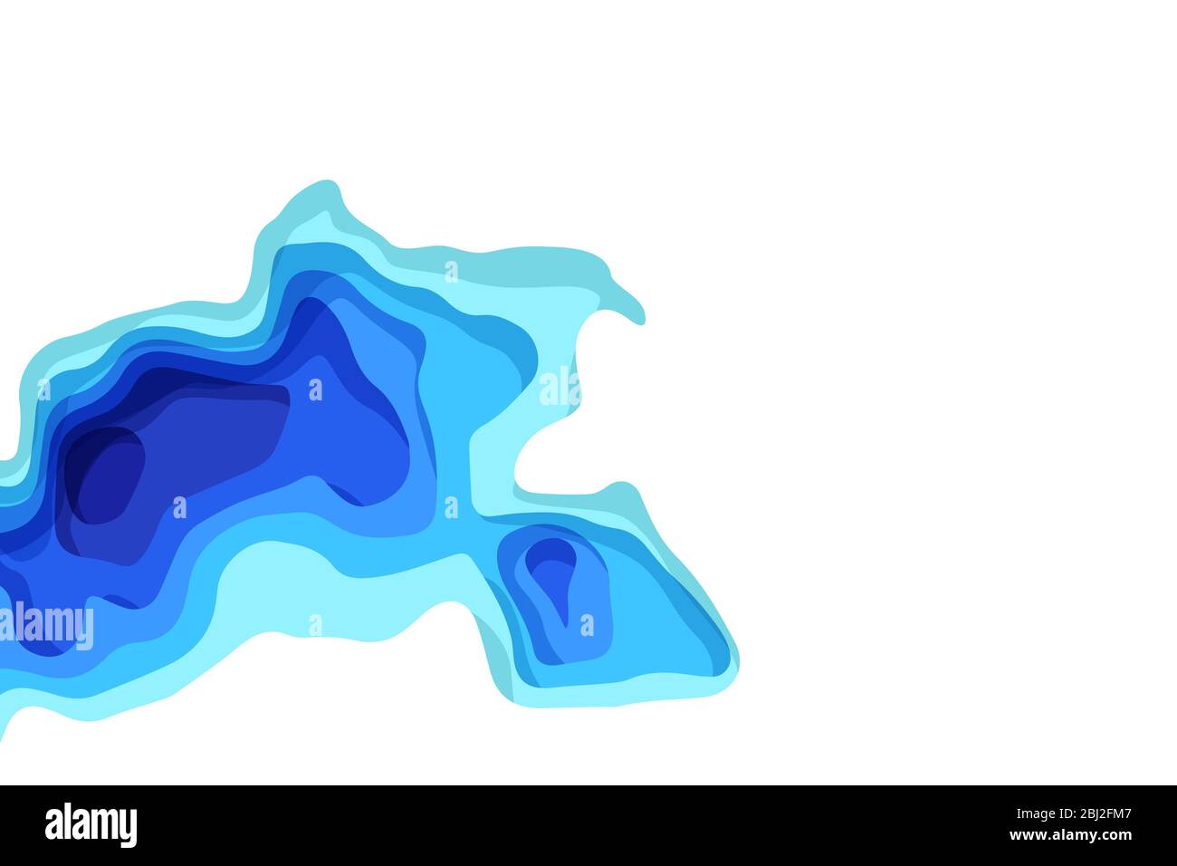 blue layers style on white Stock Vector Image & Art - Alamy