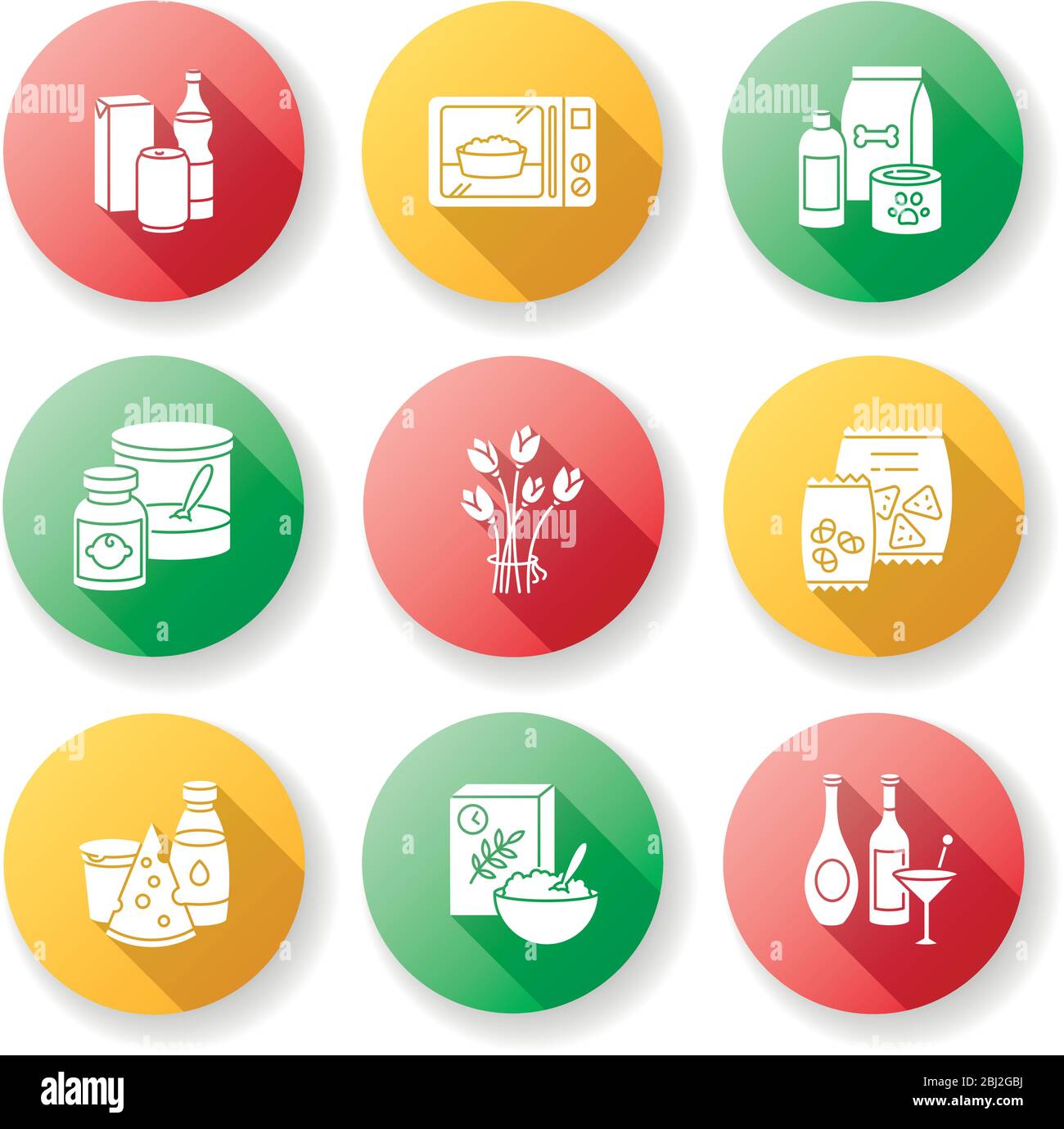 Supermarket sections Cut Out Stock Images & Pictures - Alamy