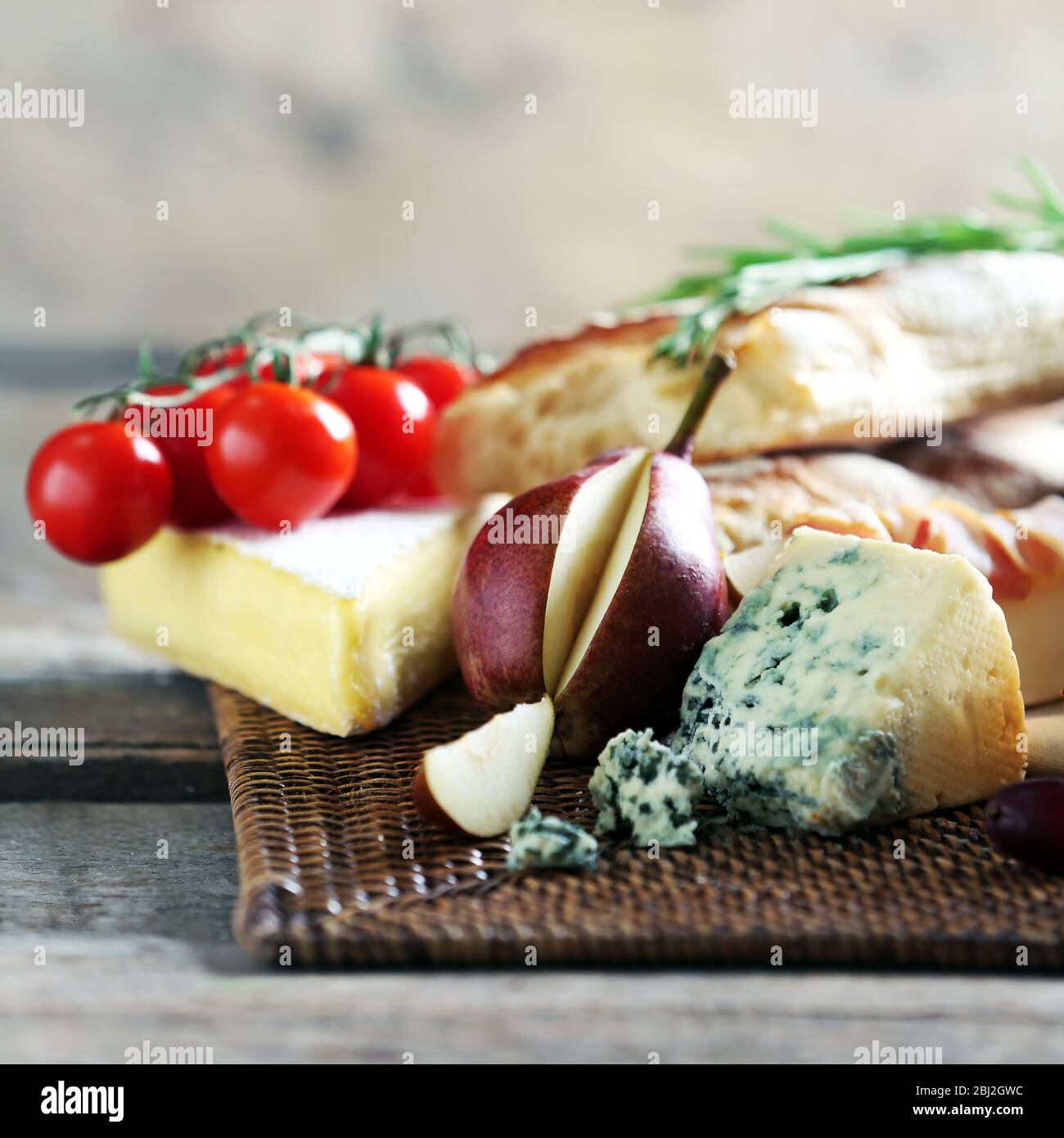 Still life with various types of Italian food Stock Photo - Alamy