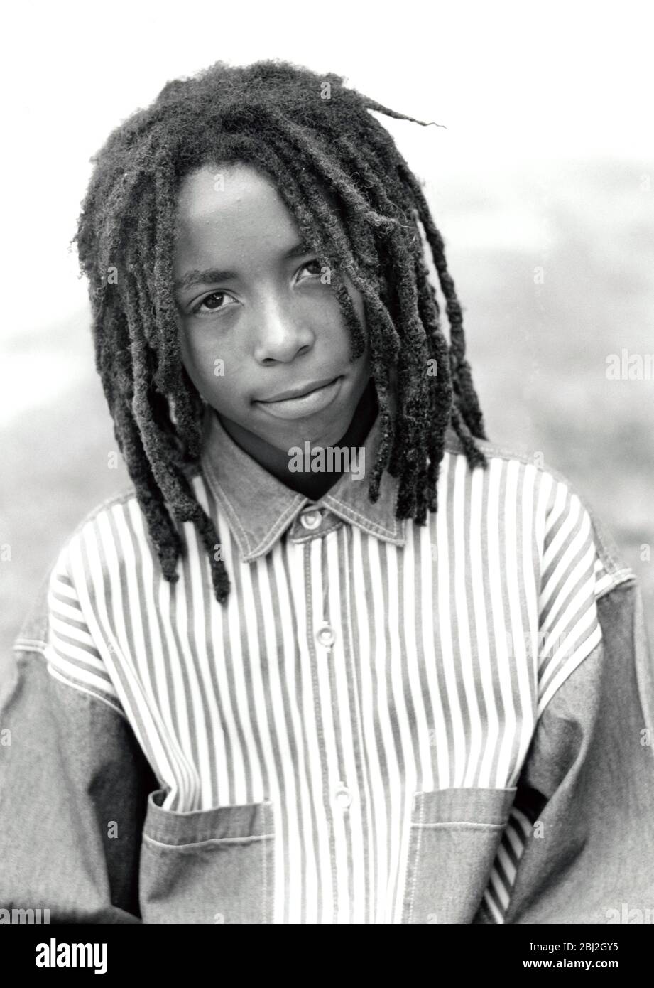 Portrait of boy UK 1990s MR Stock Photo - Alamy