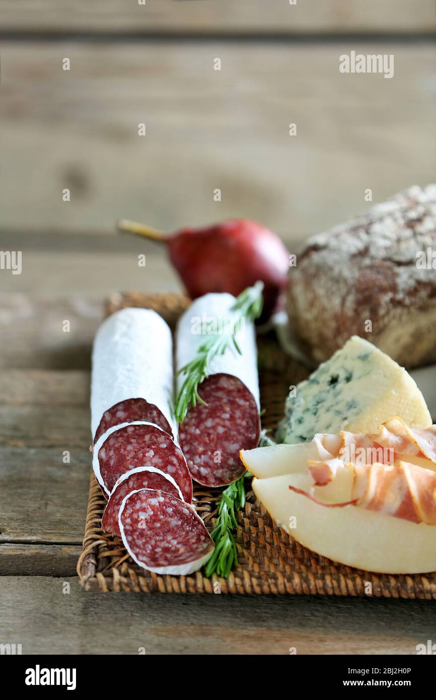 Still life with various types of Italian food Stock Photo - Alamy