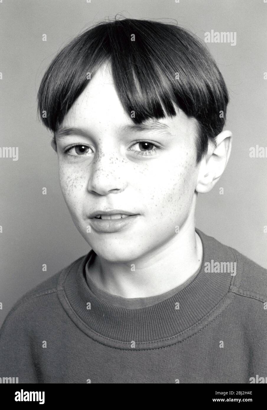 Portrait of boy UK 1990s MR Stock Photo - Alamy