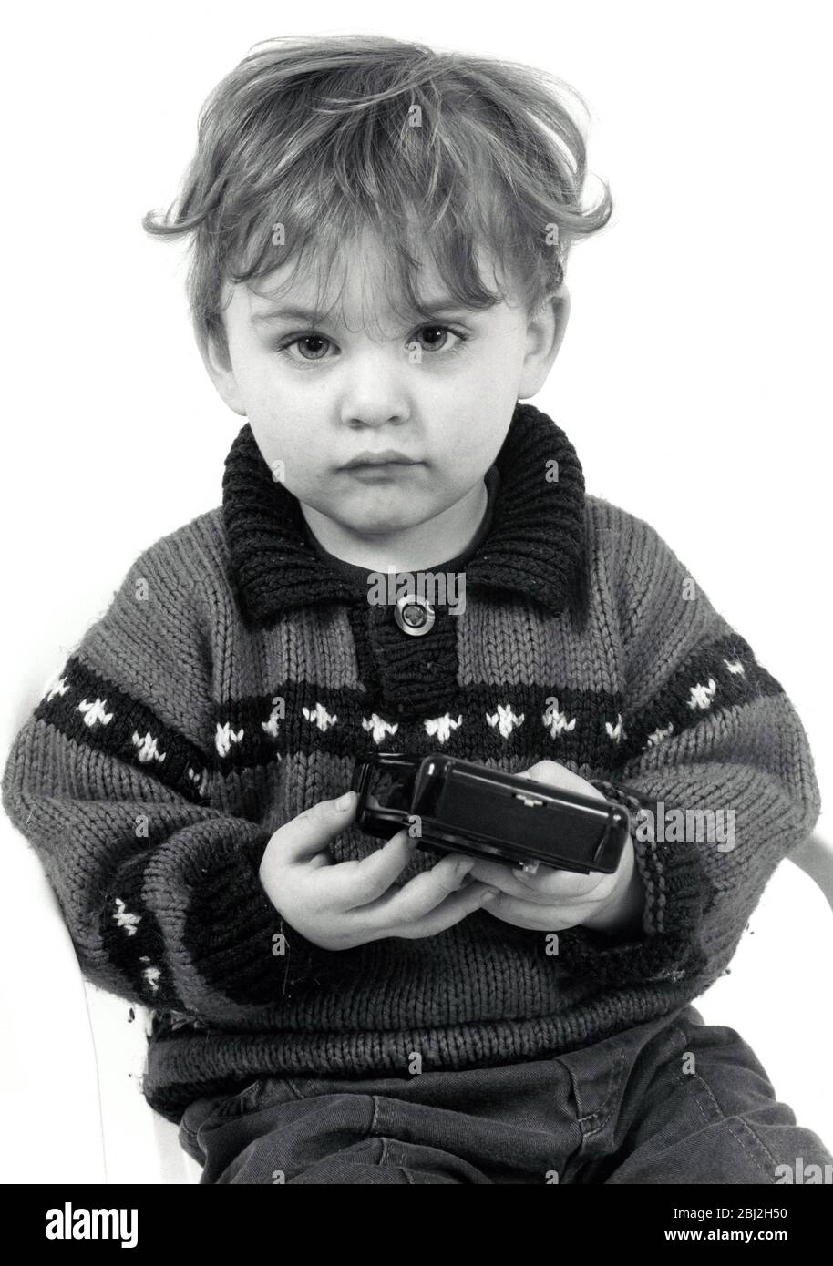 Portrait of small boy UK 1990s MR Stock Photo - Alamy