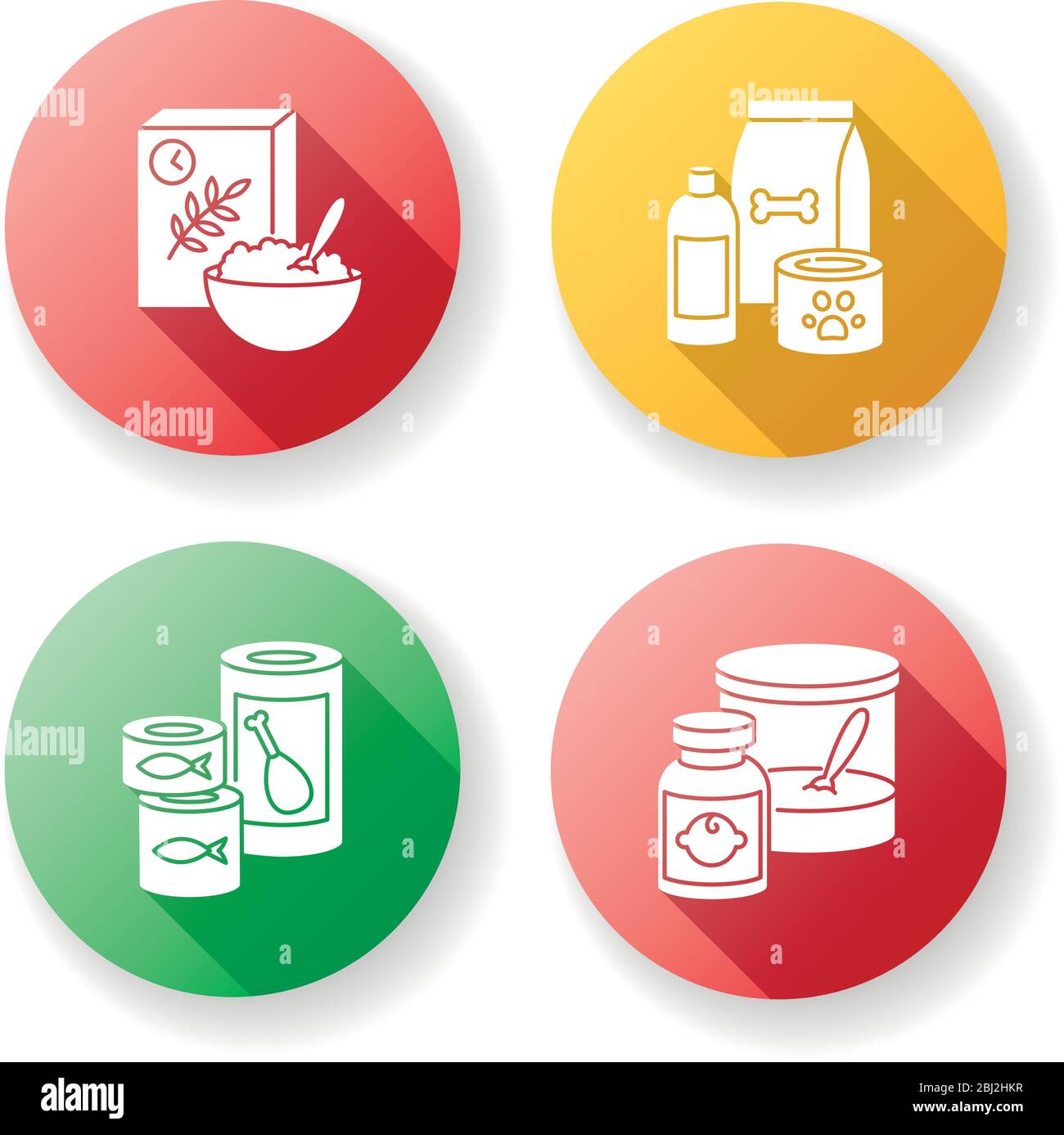 Canned food design elements hi-res stock photography and images - Alamy