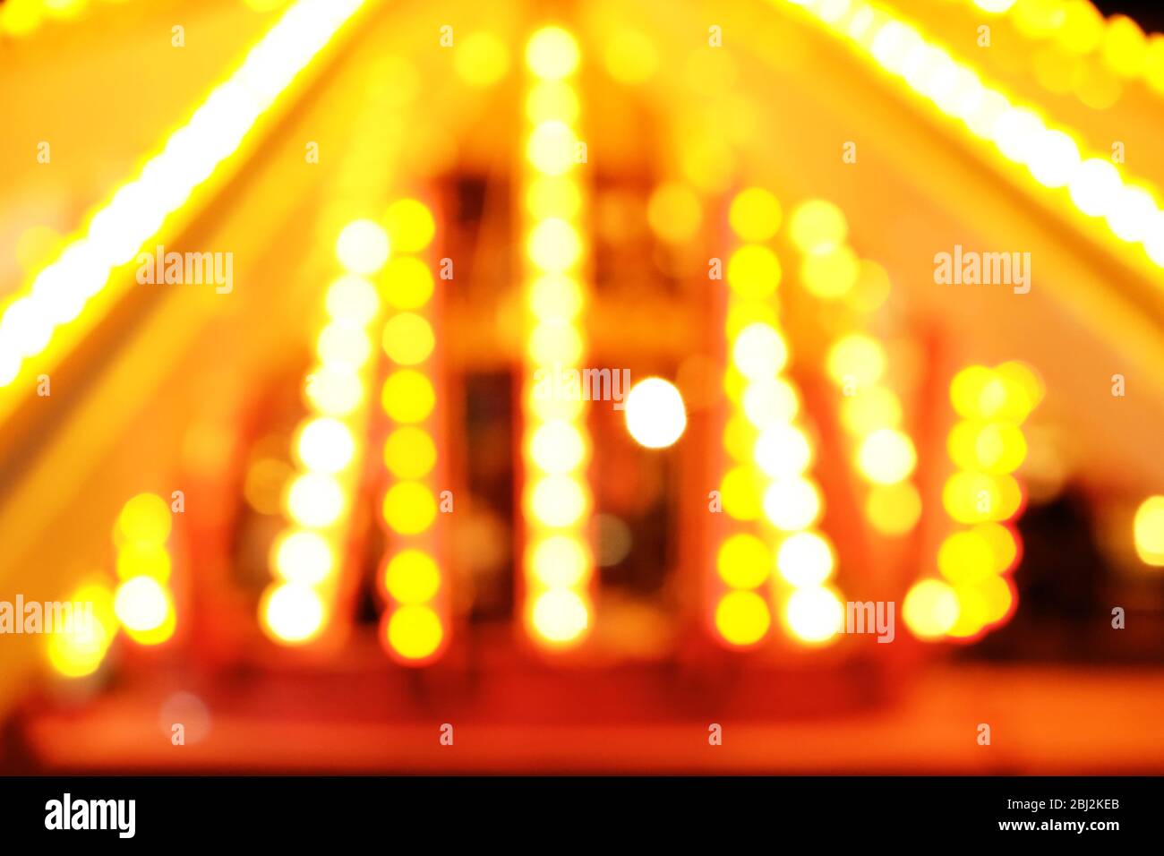 Amusement park unfocused lights Stock Photo - Alamy