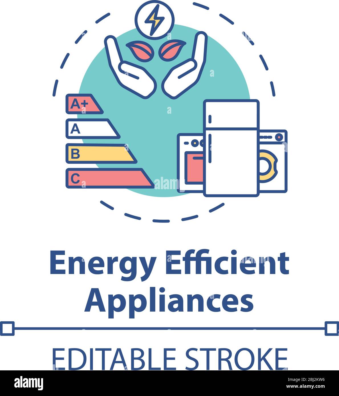 Energy efficient appliance concept icon Stock Vector Image & Art - Alamy
