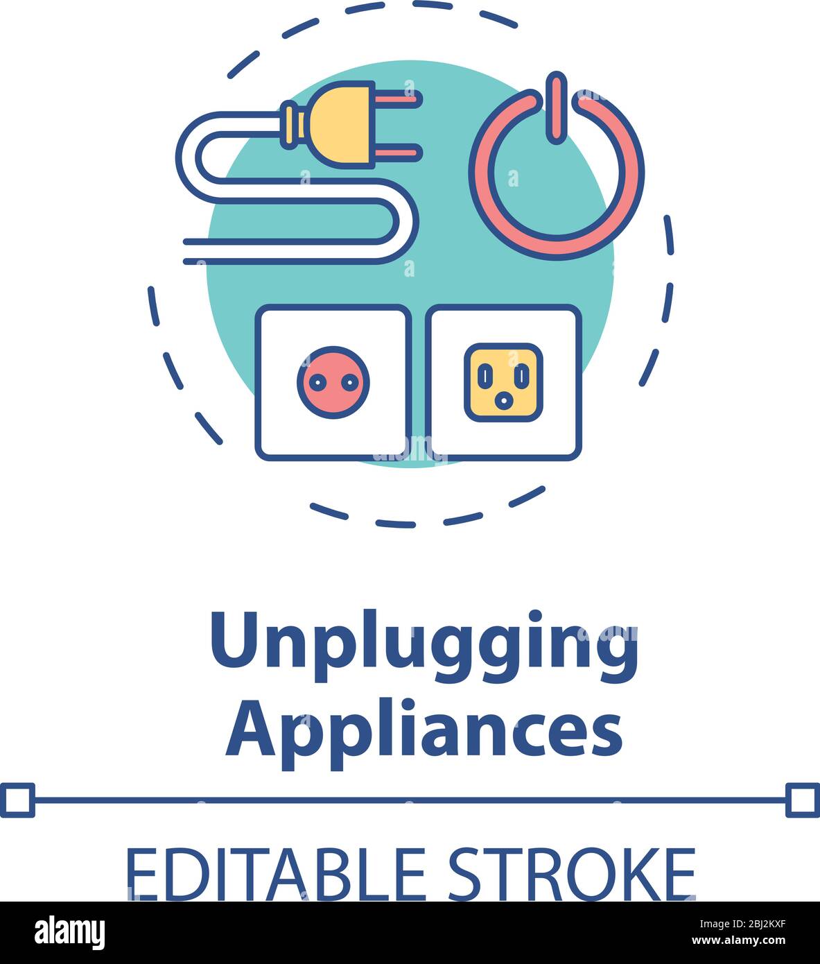 Electricity unplug safety Stock Vector Images - Alamy