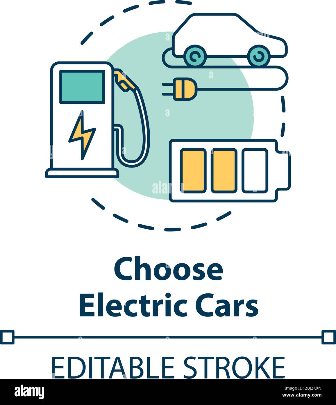 Electric cars charge station Cut Out Stock Images & Pictures - Alamy