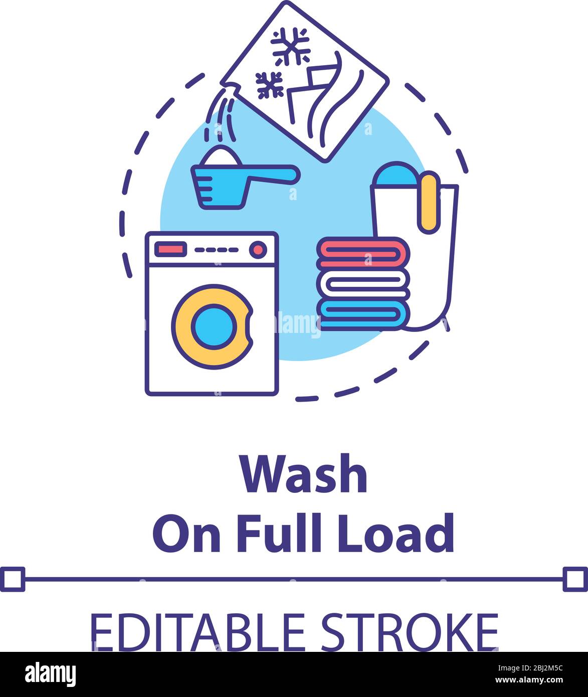 Laundry detergent usage Stock Vector Images - Alamy