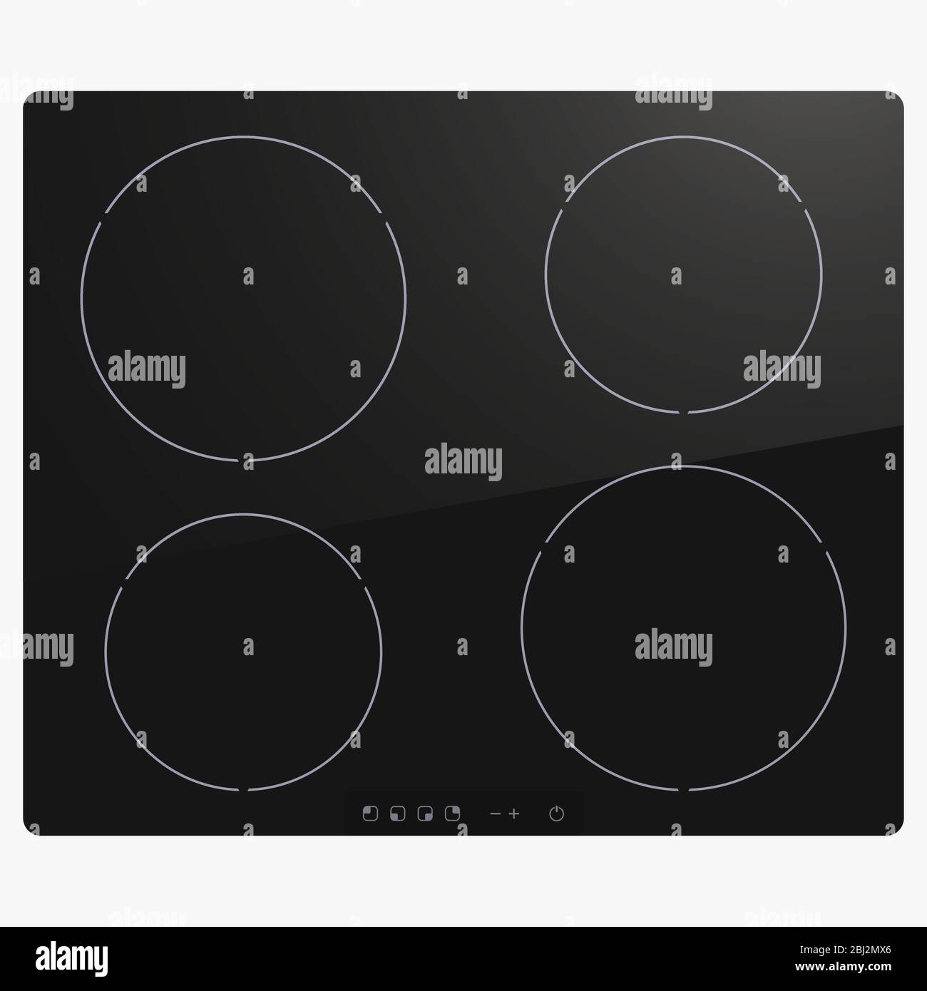 Modern induction cooktop cooking Cut Out Stock Images & Pictures - Alamy