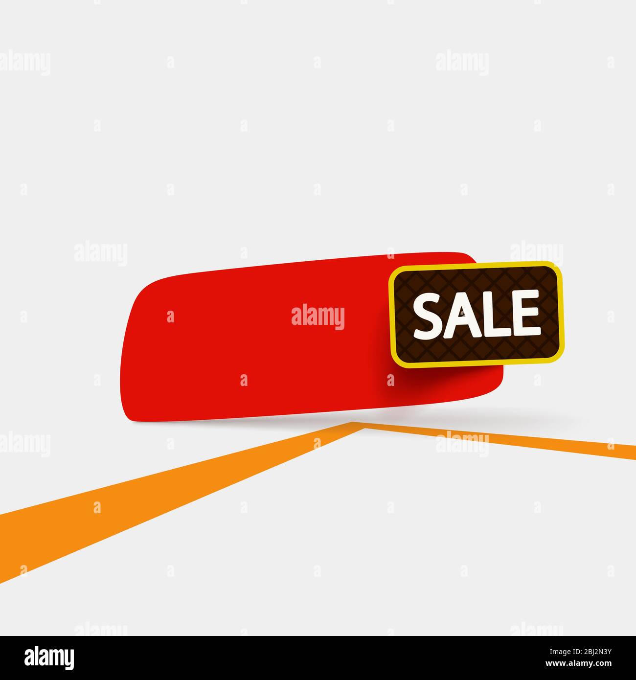 red sale tag on white Stock Vector Image & Art - Alamy
