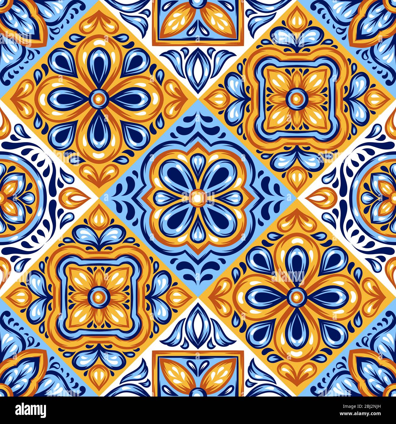 Italian ceramic tile pattern. Mediterranean porcelain pottery Stock ...