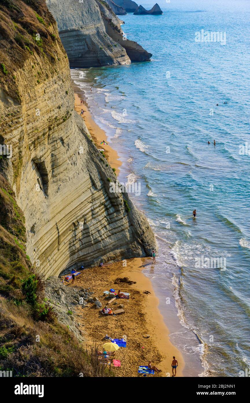 Loggas beach peroulades corfu hi-res stock photography and images - Alamy