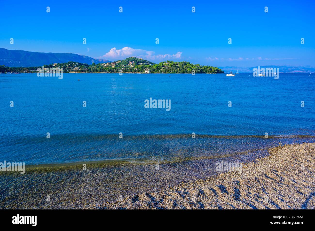 Gouvia beach is close to Kerkyra is a paradise beach with crystal clear ...