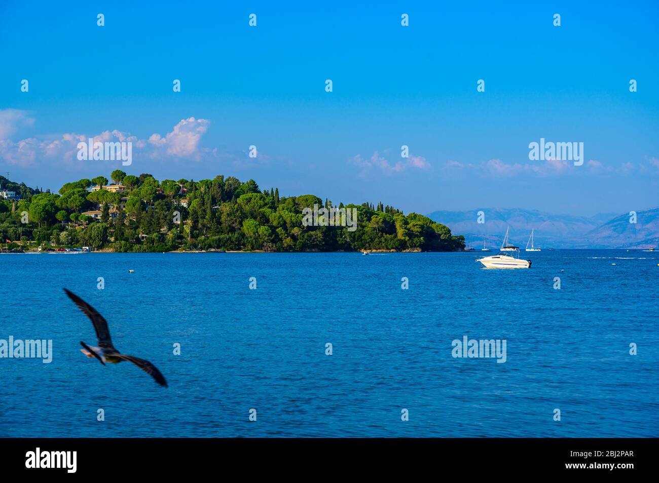 Gouvia beach is close to Kerkyra is a paradise beach with crystal clear ...