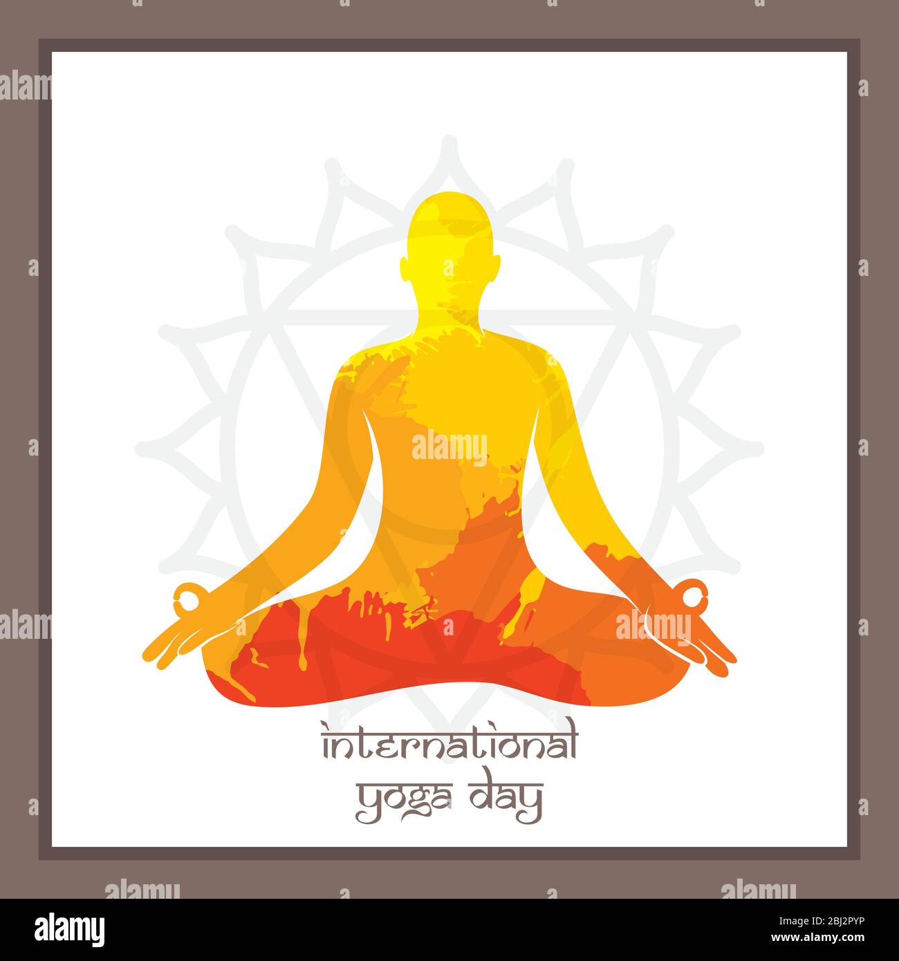 Illustration of international yoga day Stock Vector Image & Art - Alamy