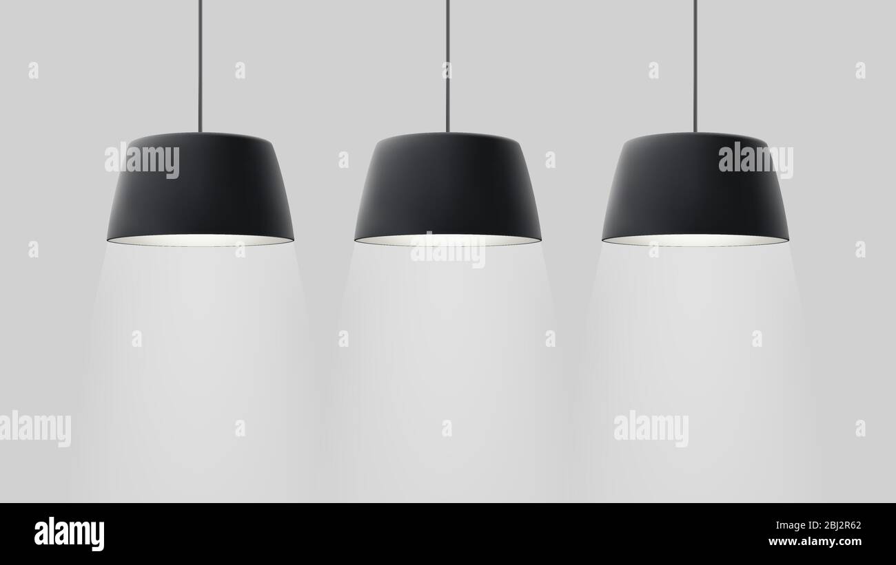 Three lamps on ceiling hi-res stock photography and images - Alamy