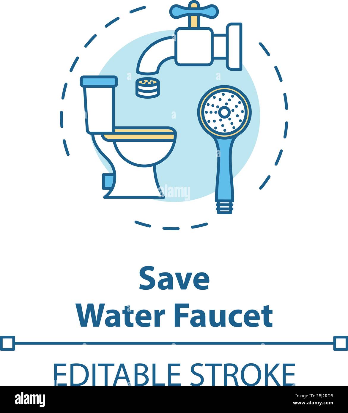 Save water faucet concept icon Stock Vector Image & Art - Alamy