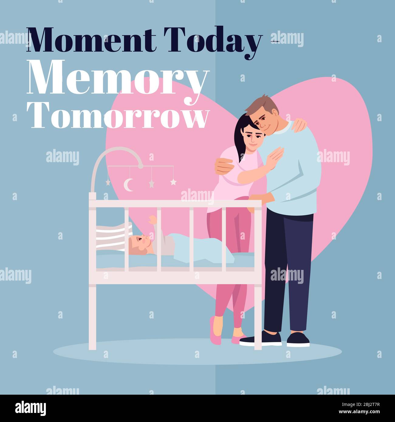 Moment today, memory tomorrow social media post mockup Stock Vector ...