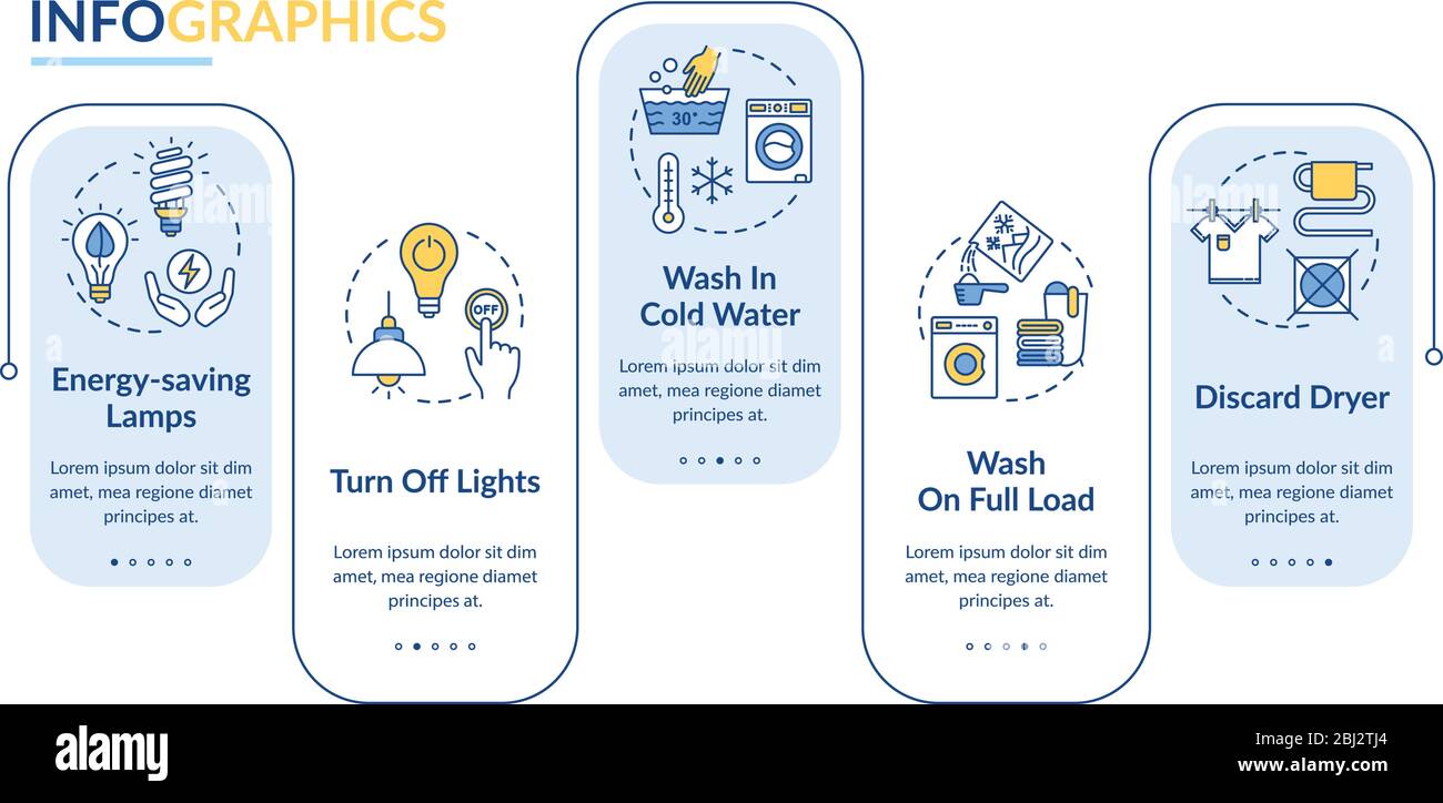 Energy efficiency vector infographic template Stock Vector Image & Art ...