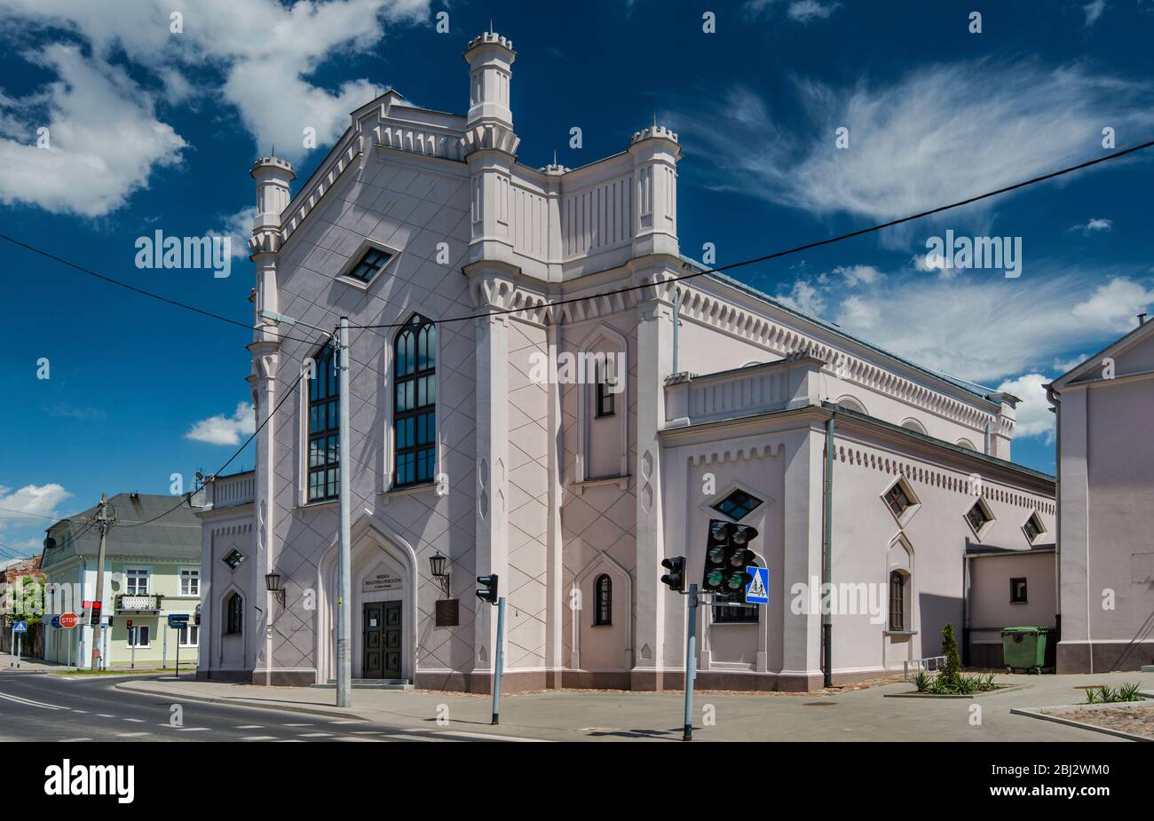 Great Synagogue, now public library, in Piotrkow Trybunalski, Western ...