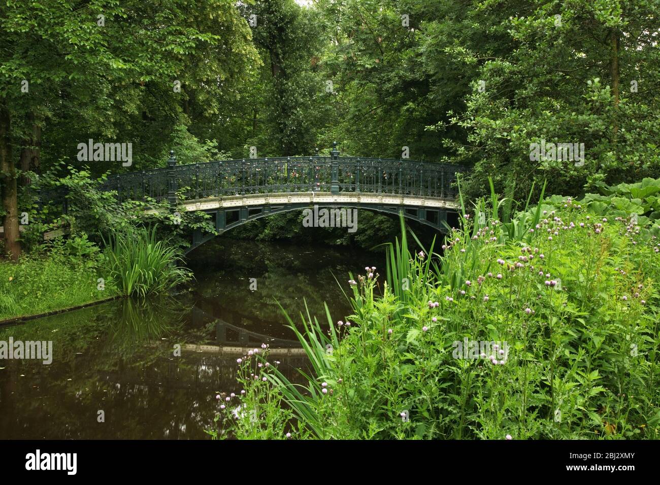 Old bridge at Vondelpark in Amsterdam. Netherlands Stock Photo - Alamy