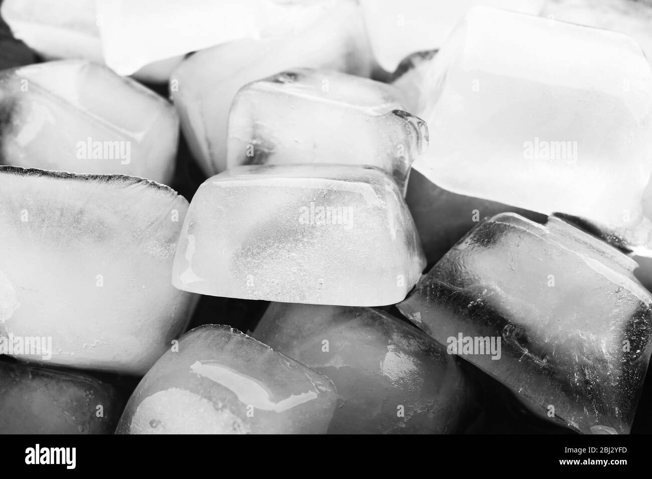 Matted ice cubes background Stock Photo - Alamy