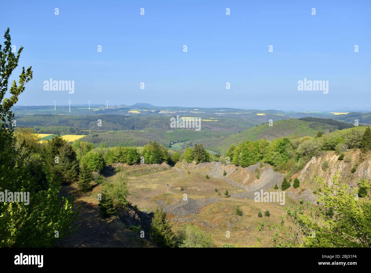 Scenic, colorful landscape in the eifel mountains germany Stock Photo ...