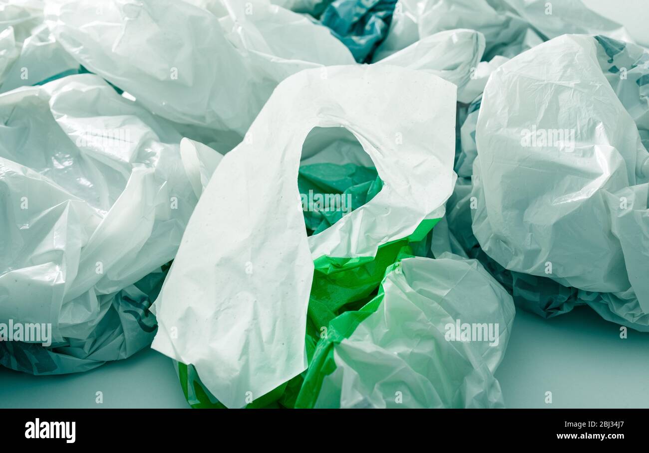 disposable plastic bag, waste, recycling, environmental issues Stock Photo - Alamy
