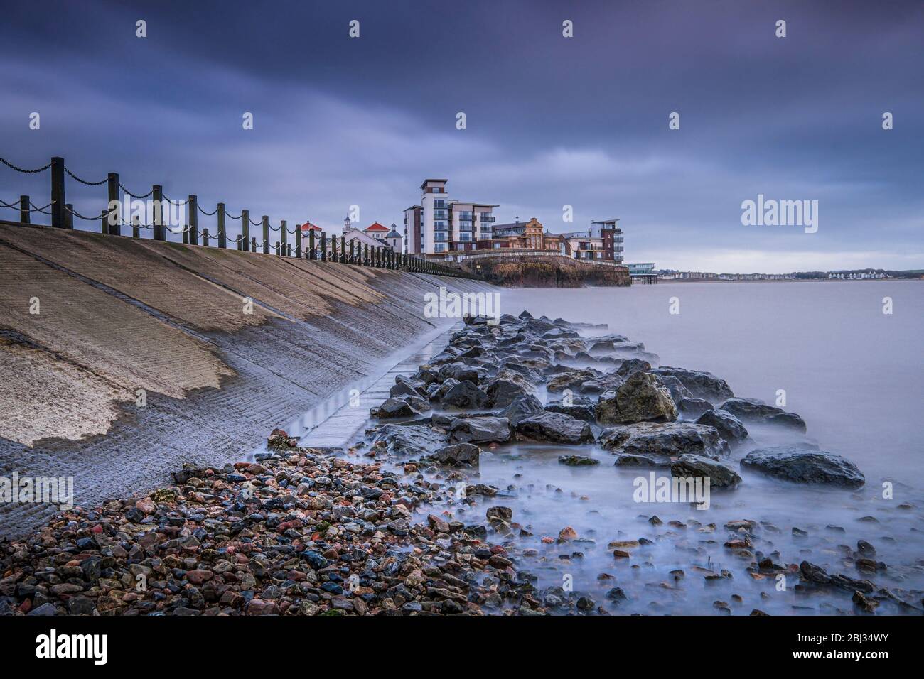 Knightstone island and beach hi-res stock photography and images - Alamy