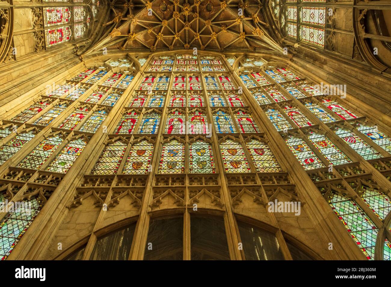 The Great East Window in Gloucester Cathedral Stock Photo - Alamy