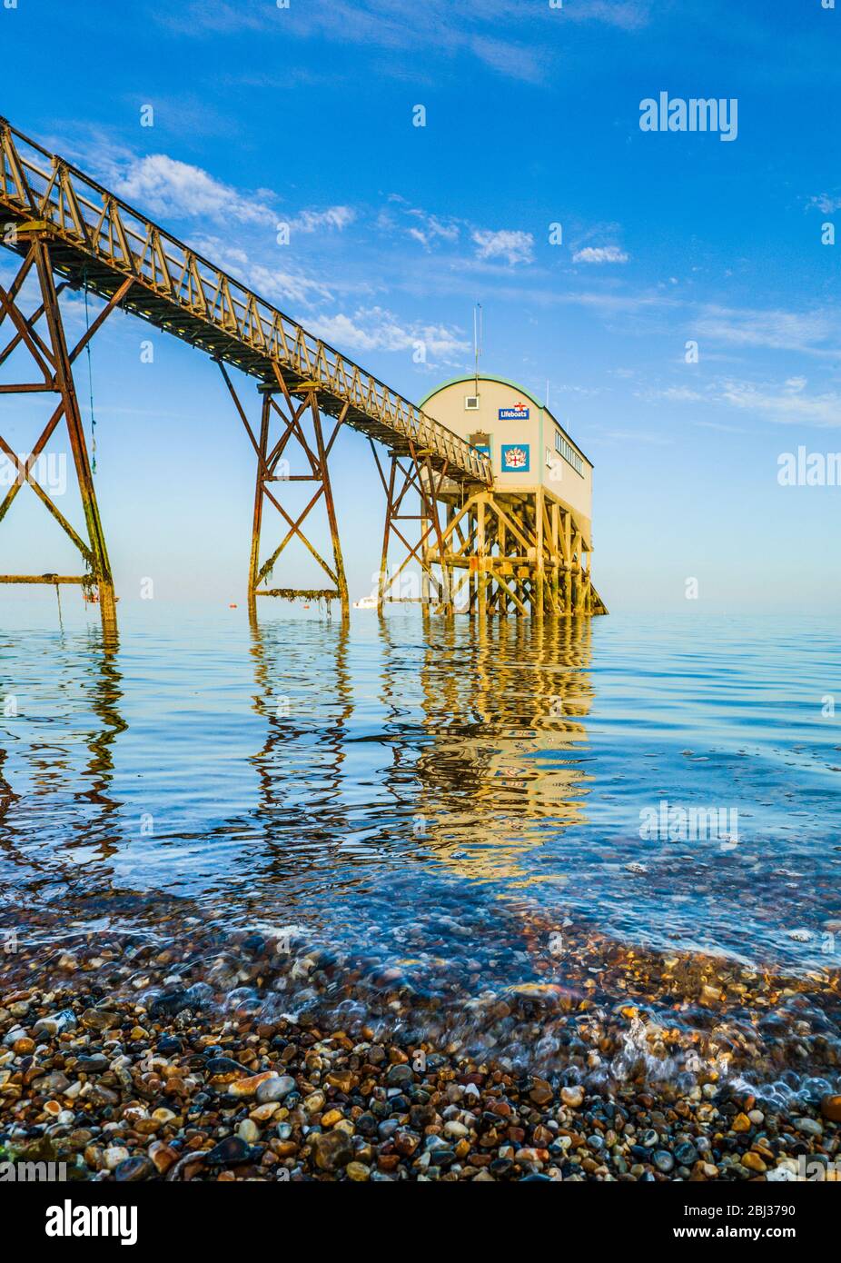 Selsey Lifeboat station seen from the beach Stock Photo - Alamy