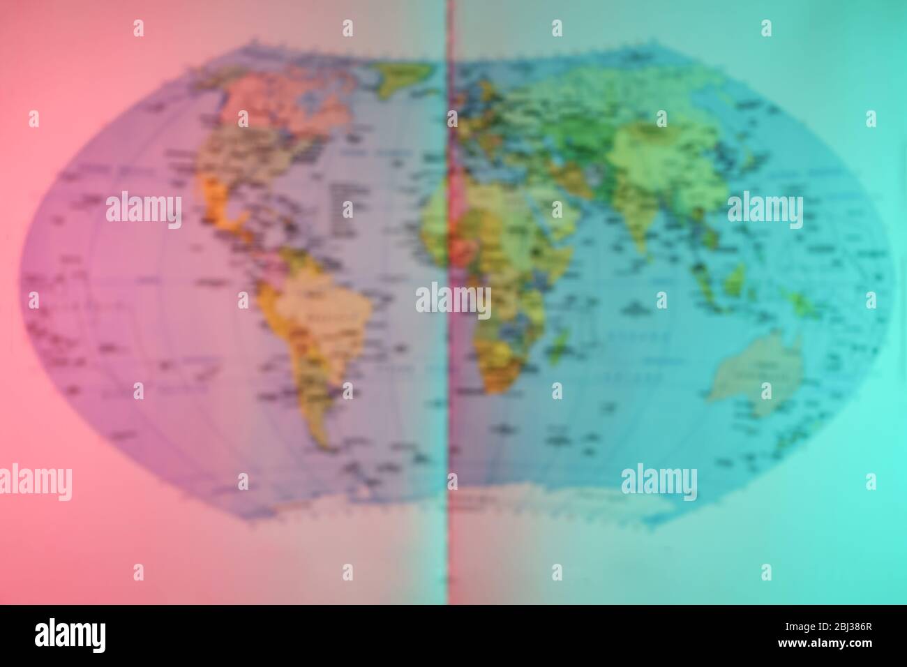 Beautiful Blurred background map, concept of travel Stock Photo - Alamy