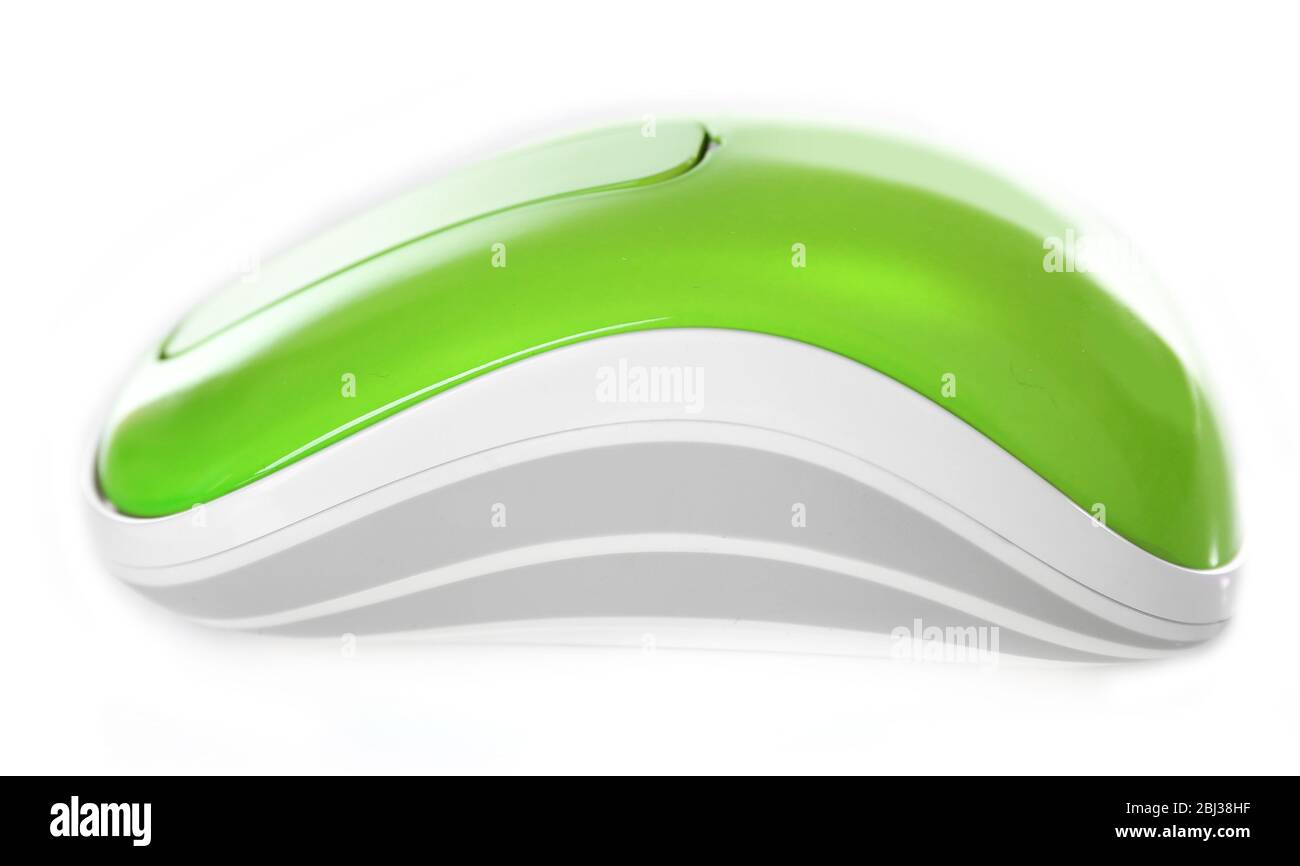 Wireless computer mouse isolated on white background Stock Photo - Alamy
