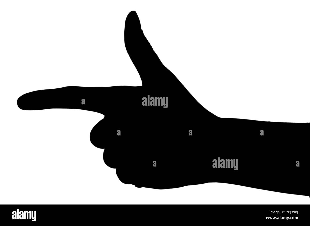 Hand sign silhouettes hi-res stock photography and images - Alamy