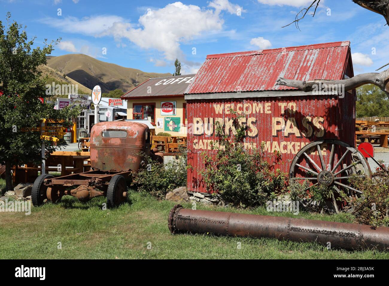 Vintage truck. Rusty old vehicle and motoring memorabilia at Burke's ...
