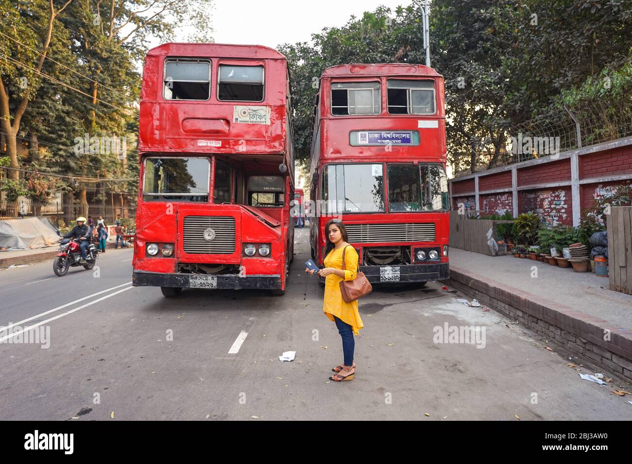 Double decker bus in dhaka hi-res stock photography and images - Alamy