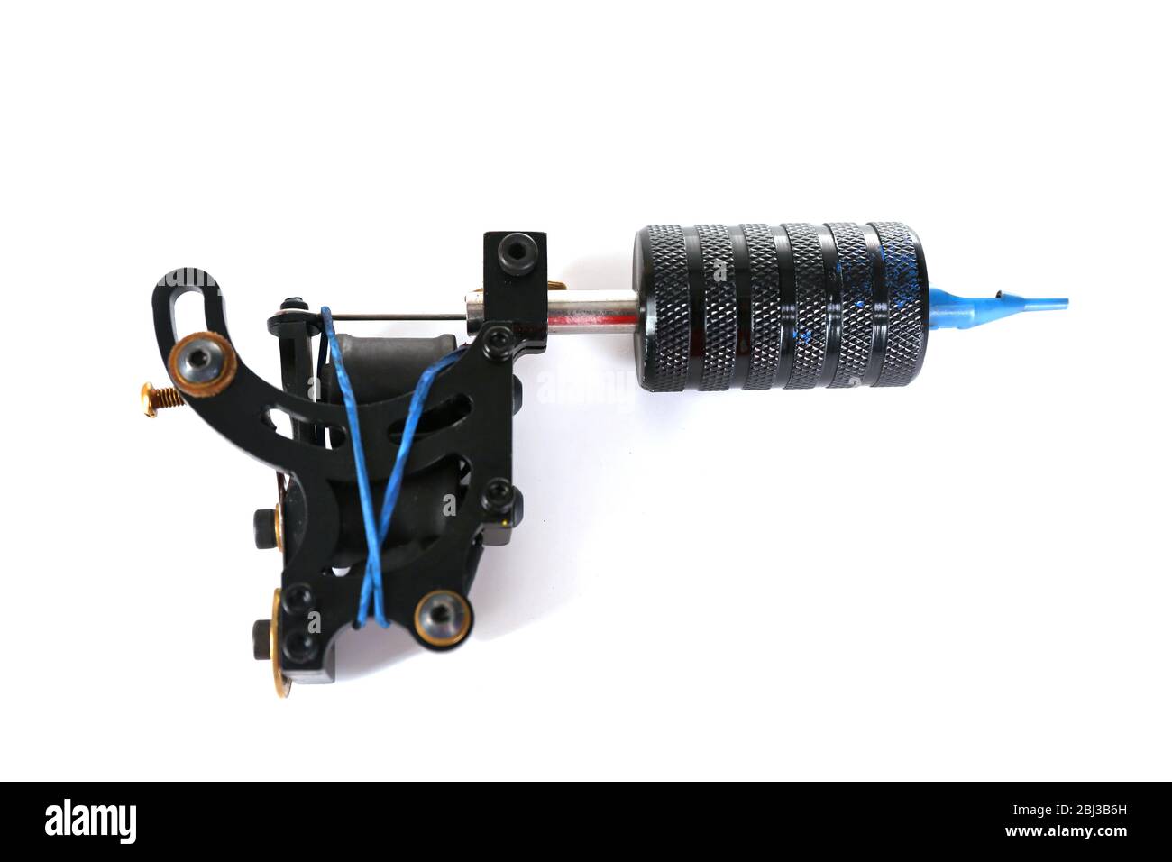 Tattoo machine isolated on white background Stock Photo - Alamy