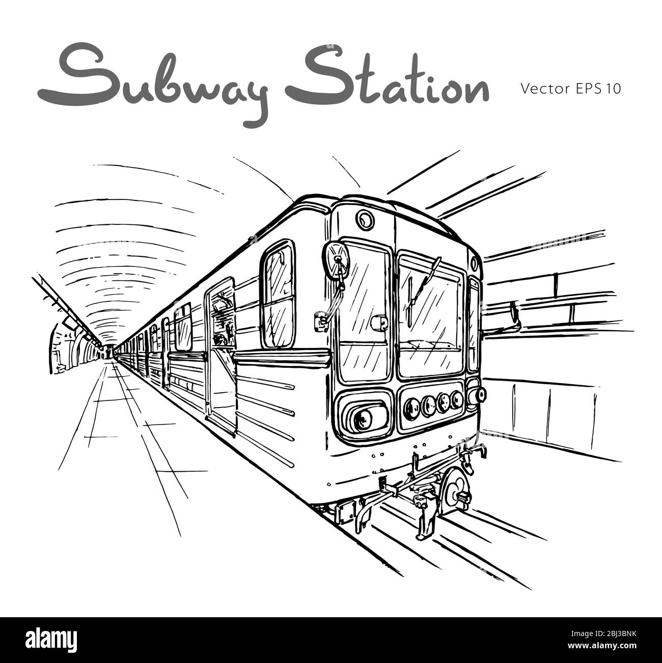 Metro architecture sketch Cut Out Stock Images & Pictures - Alamy