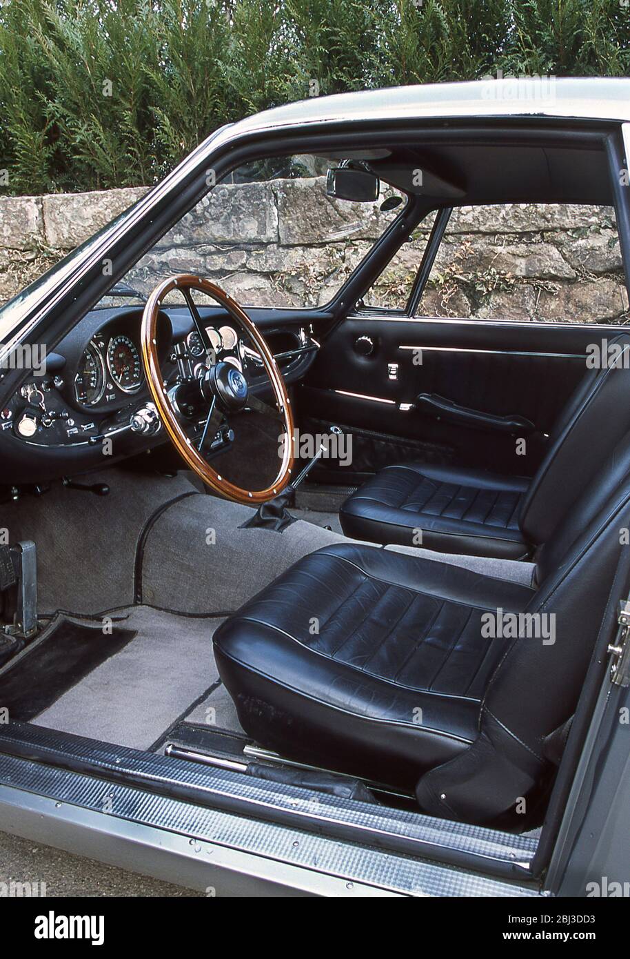 Interior of the 1960 Aston Martin DB4 Bertone Jet Stock Photo - Alamy