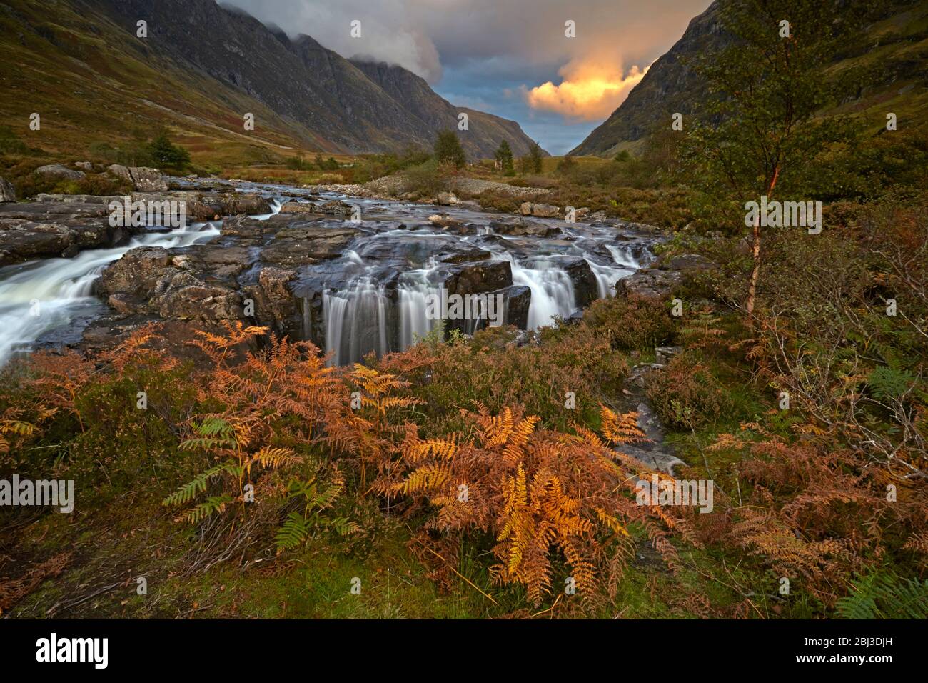 The River Coe at Clachaig Falls in Glen Coe Stock Photo - Alamy
