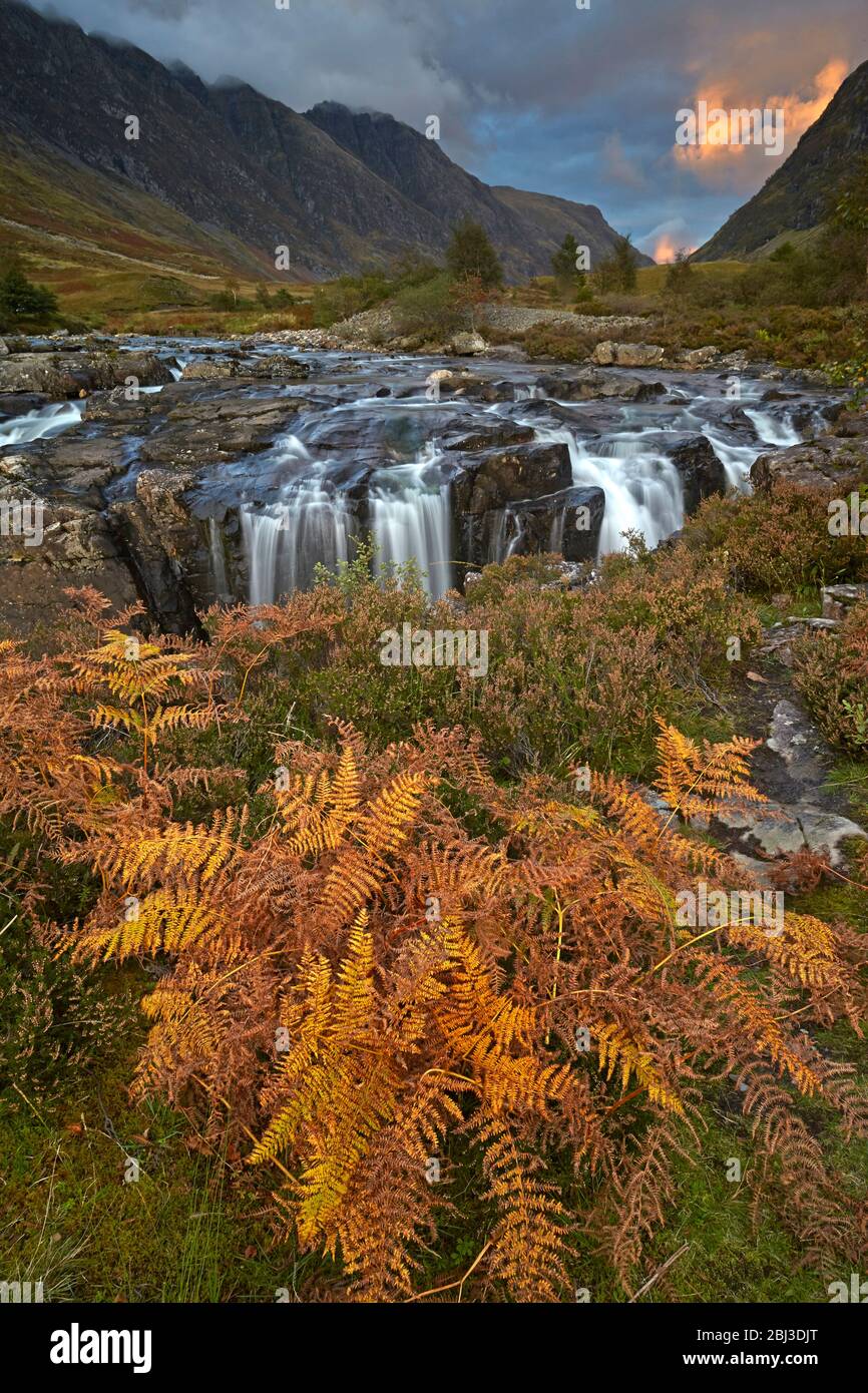 The River Coe at Clachaig Falls in Glen Coe Stock Photo - Alamy