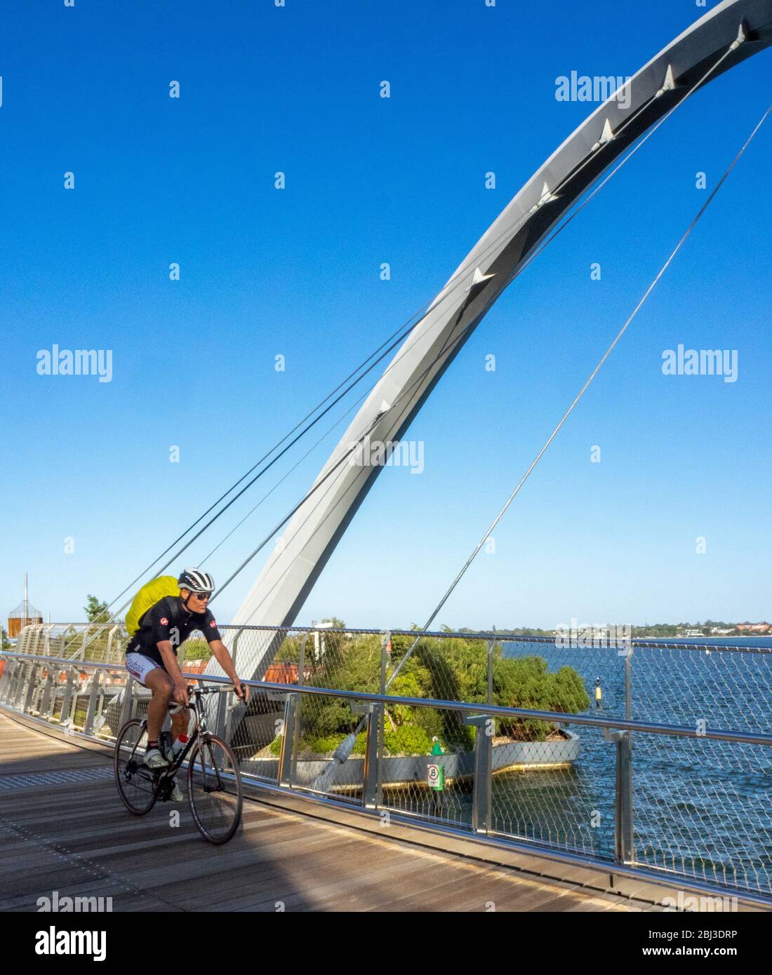 Pedestrian and bicycle footbridge hi-res stock photography and images ...