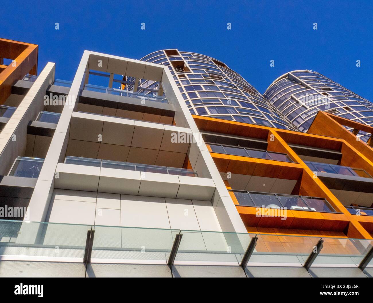 Luxury residential apartment towers at Elizabeth Quay Perth Western ...